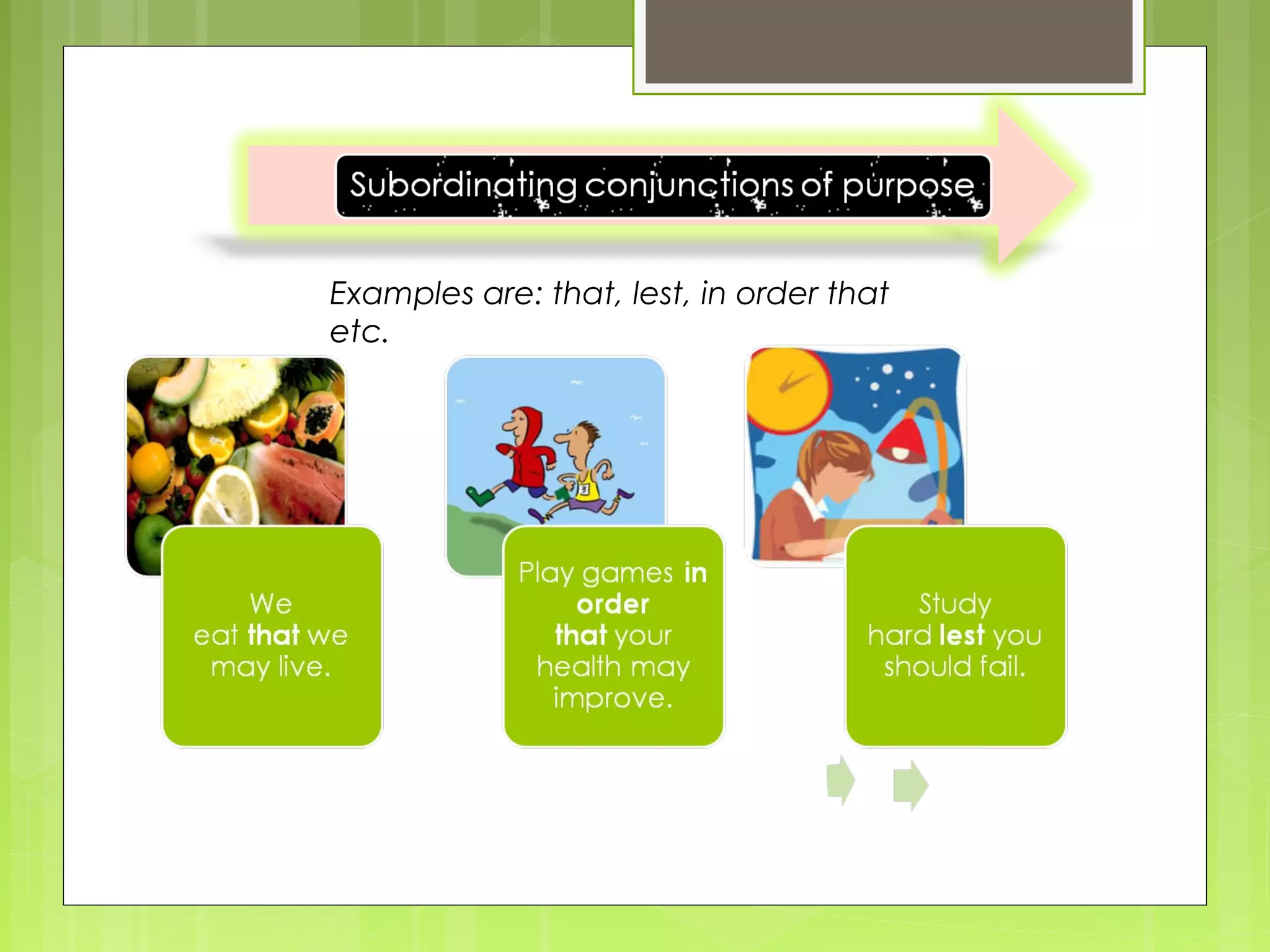 Subordinating conjunction | PPT