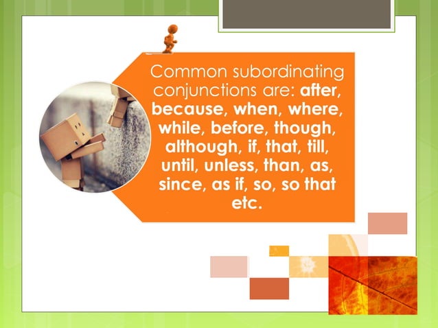 Subordinating conjunction | PPT