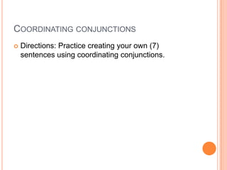 Subordinating conjunctions | PPTX