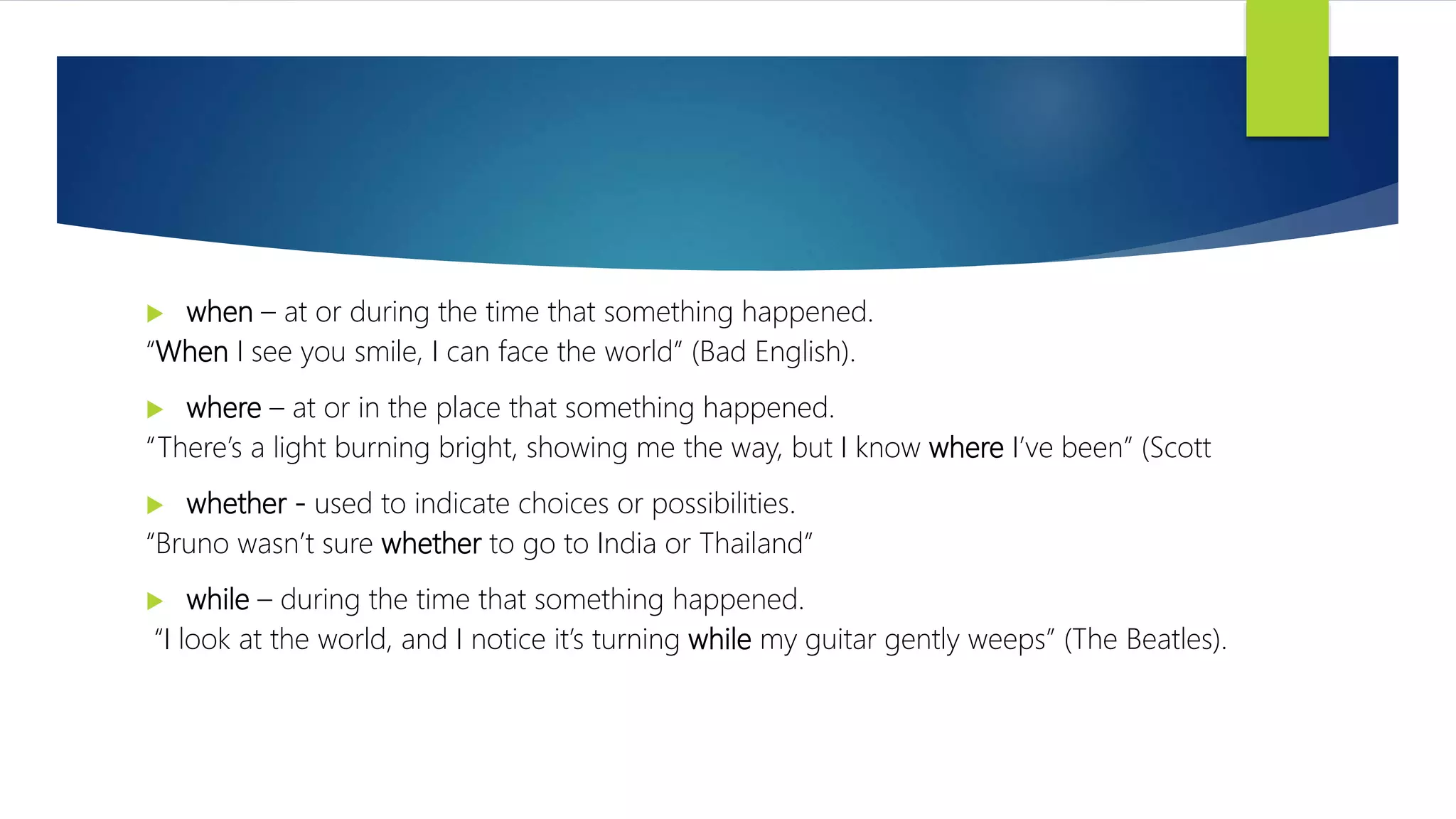 Subordinating conjunctions | PPTX