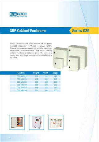 Subox enclosures | PDF