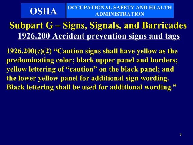 Subpart G - Signs and Signals | PPS