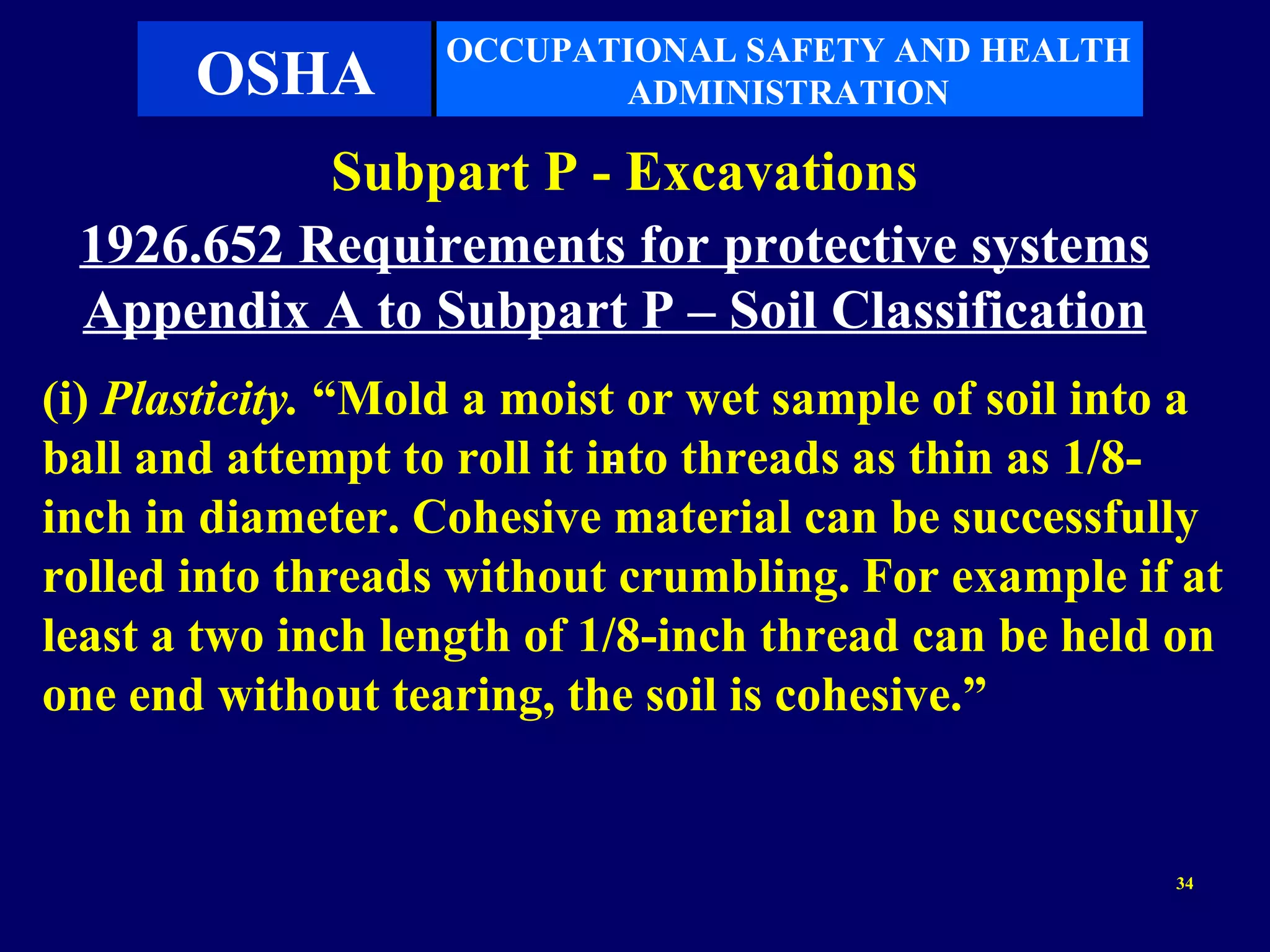 Subpart P - Excavations | PPS