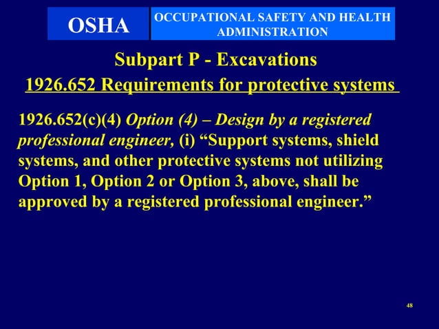 Subpart P - Excavations | PPS