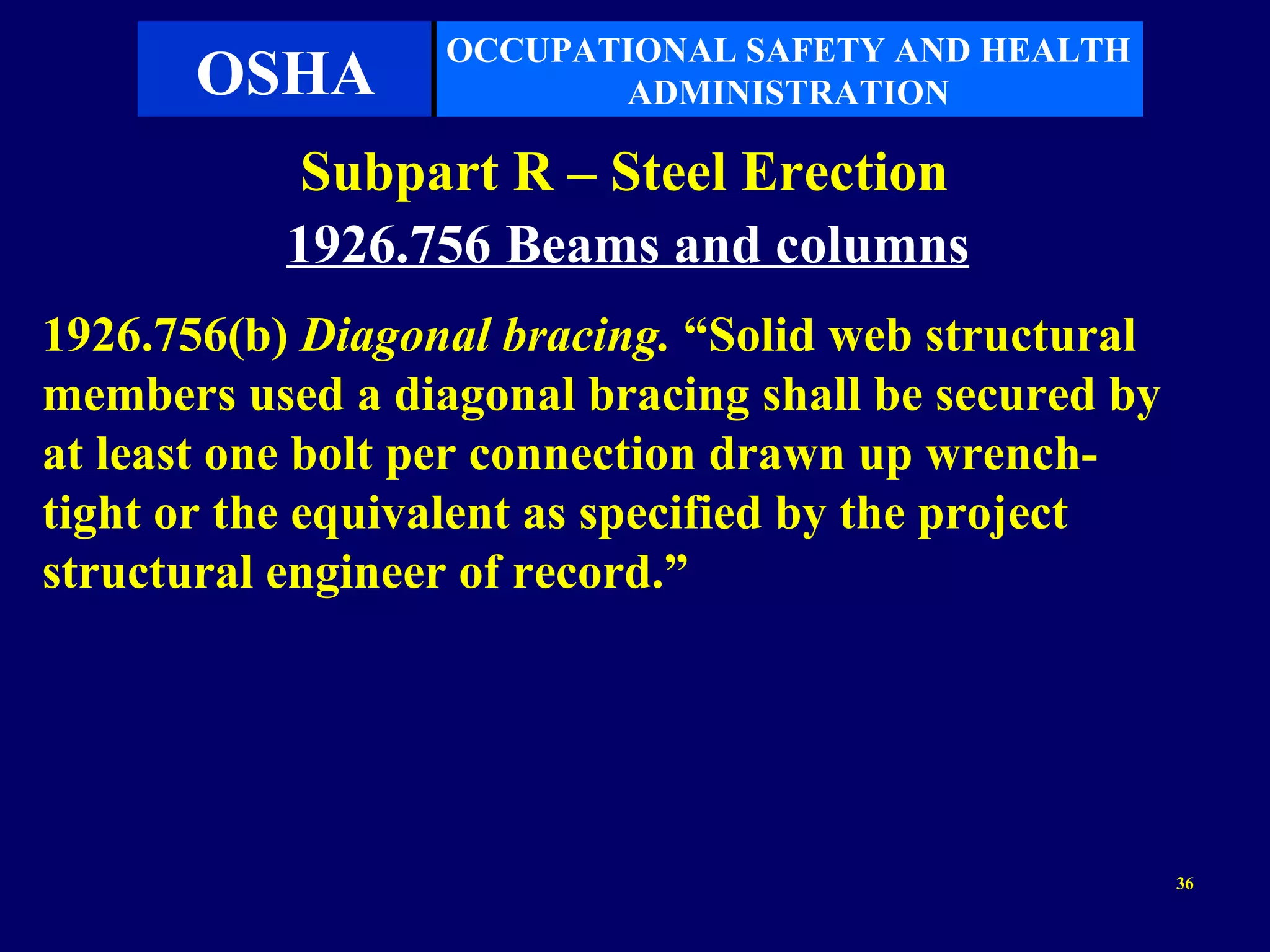 Subpart R - Steel Erection | PPS