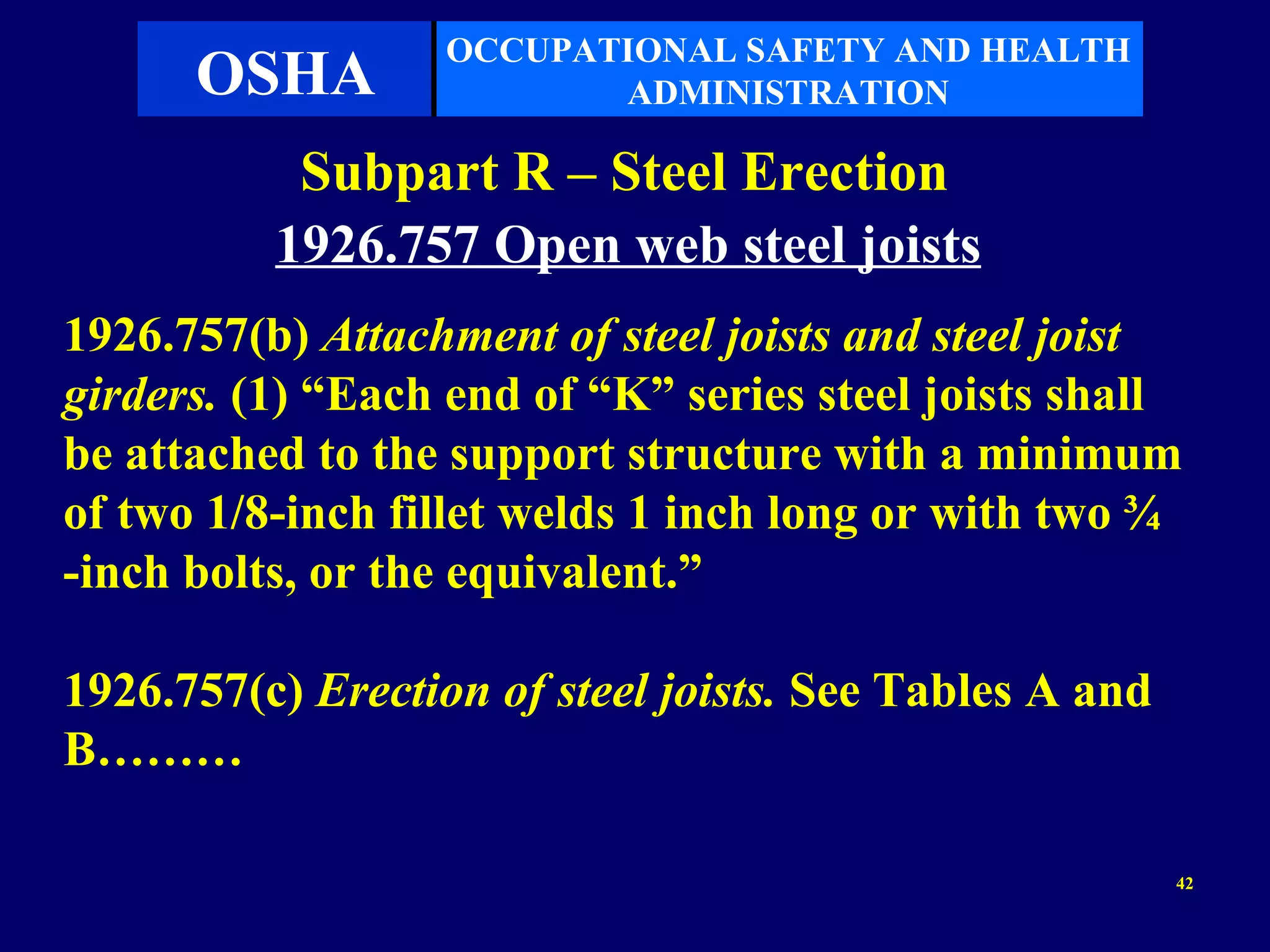 Subpart R - Steel Erection | PPS