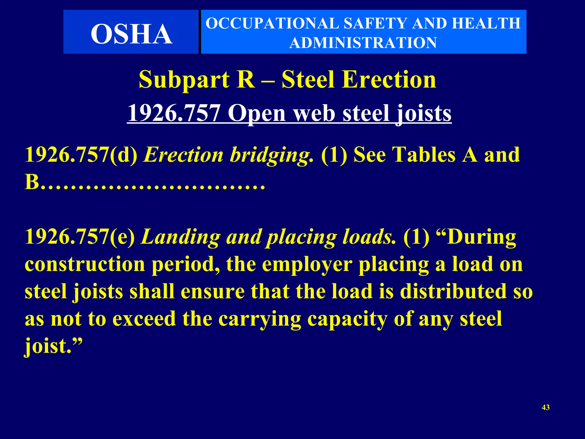Subpart R - Steel Erection | PPS
