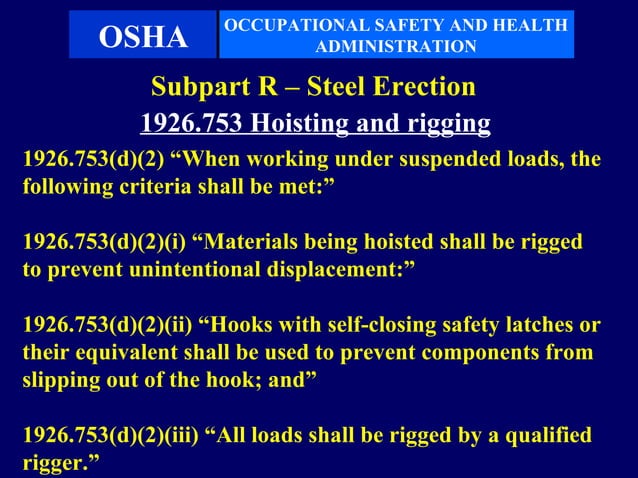 Subpart R - Steel Erection | PPS