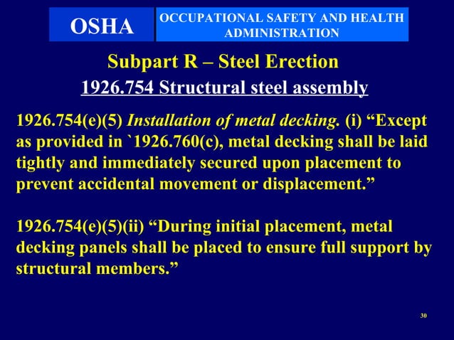 Subpart R - Steel Erection | PPS