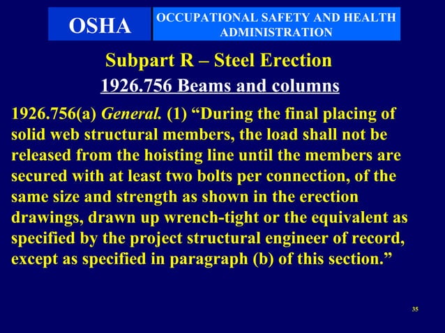 Subpart R - Steel Erection | PPS