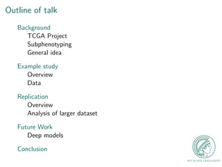 Subphenotyping in TCGA data | PDF