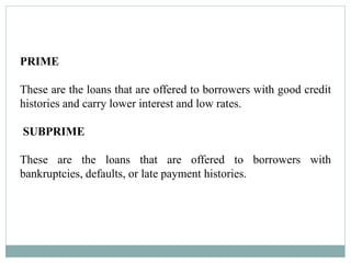 Subprime crisis | PPTX