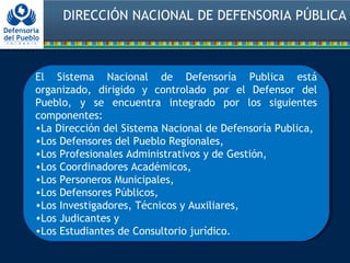 Subproceso de defensoría pública dndp | PPT
