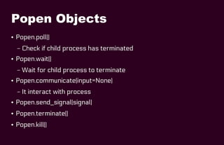 Python Subprocess | PPT