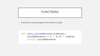Sub-programs | PPTX