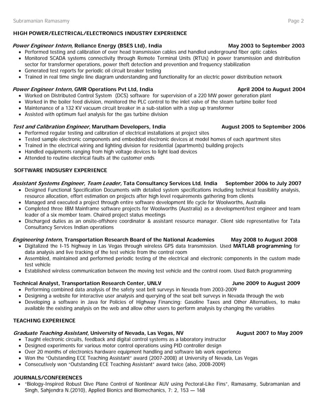 Subramanian Resume | PDF | Computer Software and Applications | Computing