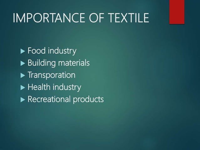 Introduction to Textile | PPTX