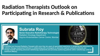 Radiation Therapists Outlook on Participating in Research ...