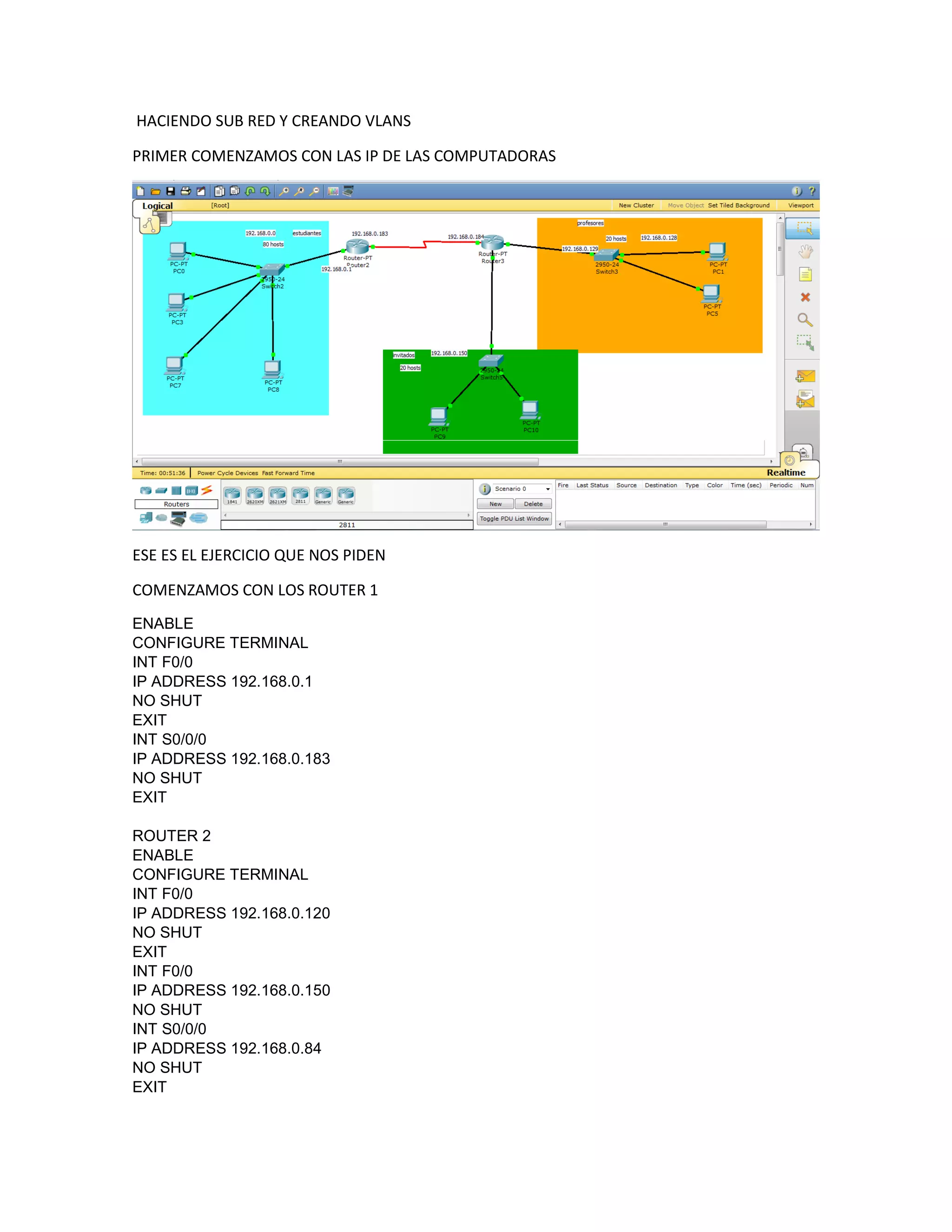 Sub redes 2 practica | PDF | Computer Networking | Computing