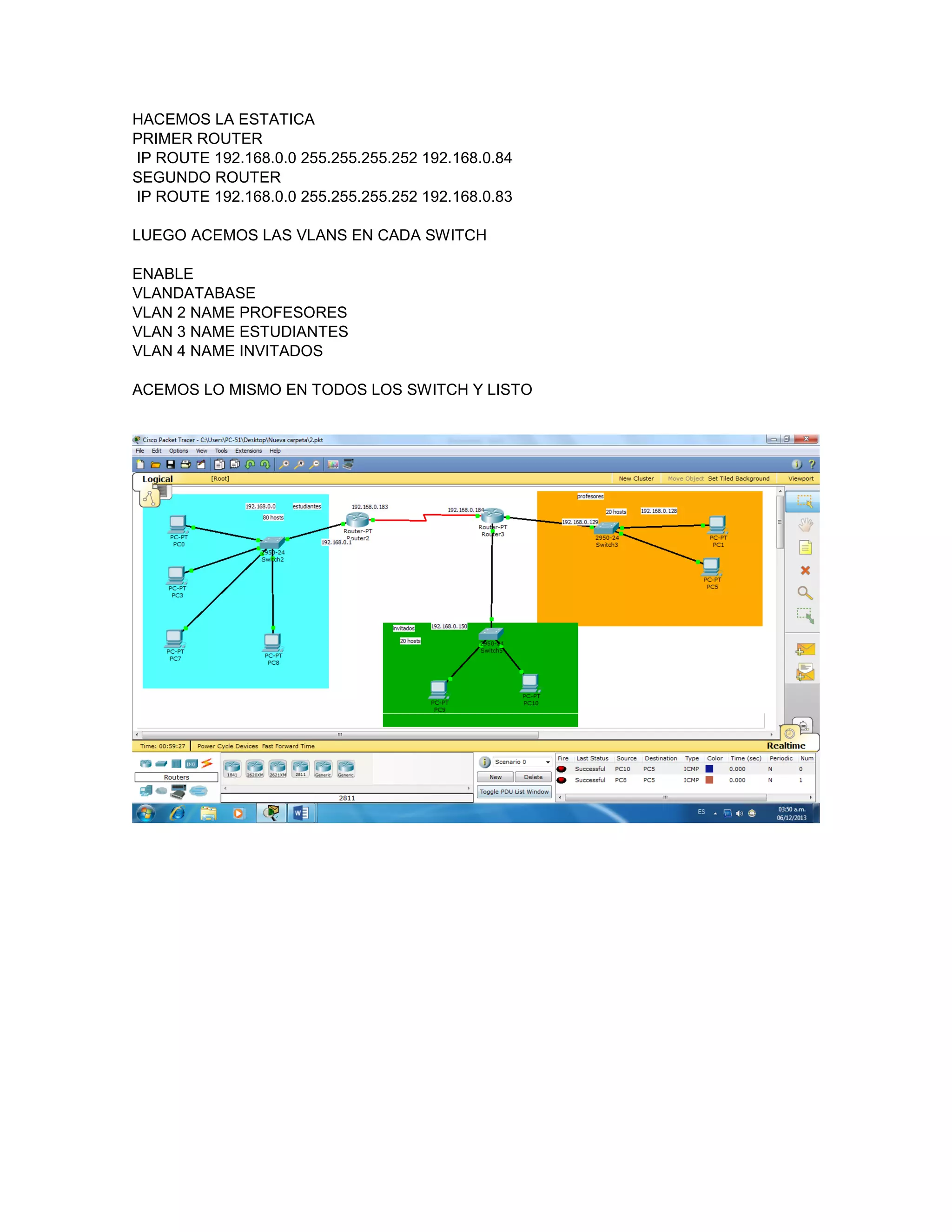 Sub redes 2 practica | PDF | Computer Networking | Computing