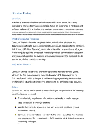 computer forensics | DOCX