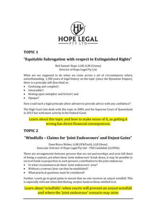 Subrogation with respect to extinguished rights | PDF
