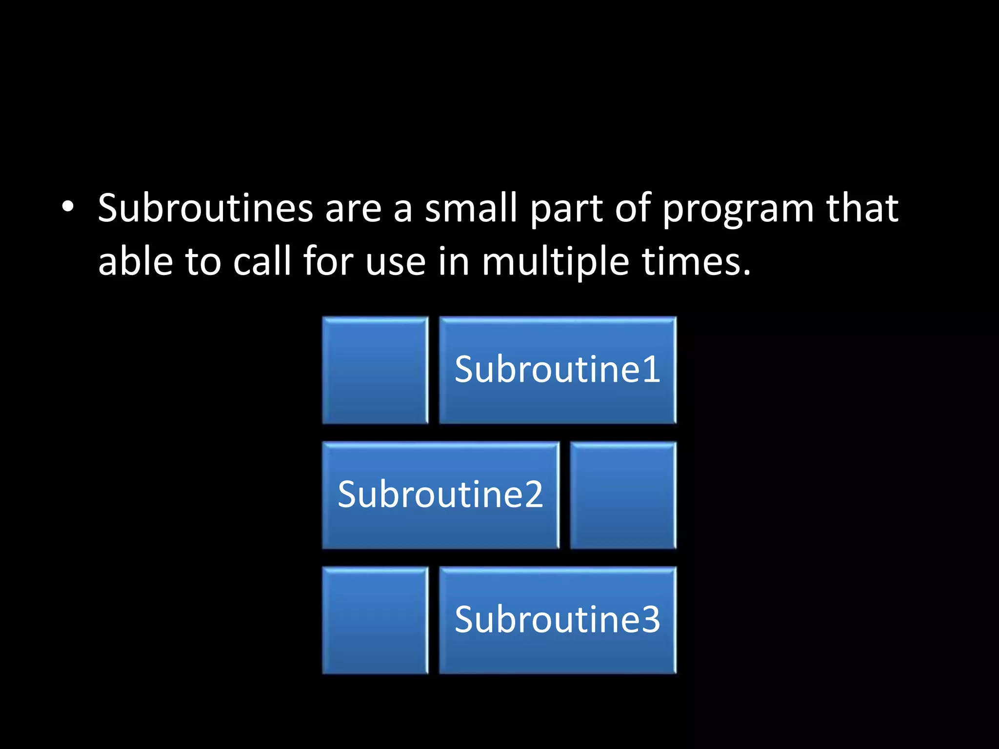Microprocessor Week 8 Subroutine Pptx Programming Languages