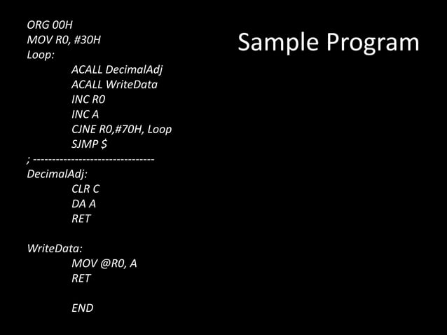 Microprocessor Week 8 Subroutine Pptx Programming Languages Computing