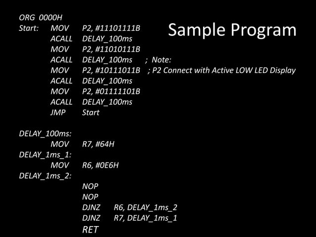 Microprocessor Week 8 Subroutine Pptx Programming Languages Computing