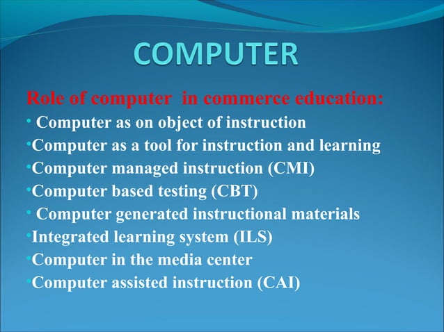 about computer assisted instruction ppt | PPT