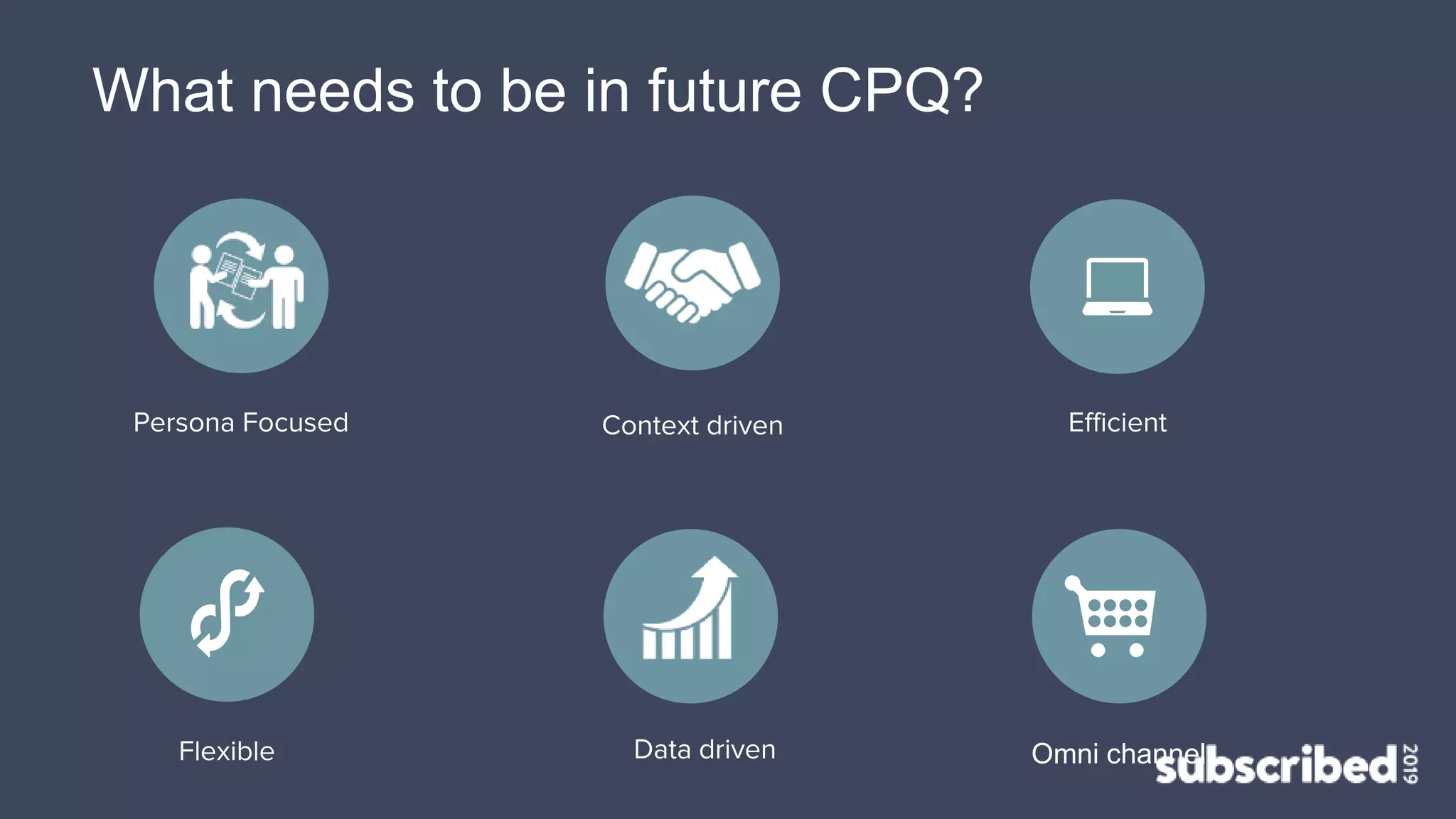 Subscribed 2019 - CPQ X: The Future of CPQ | PPT