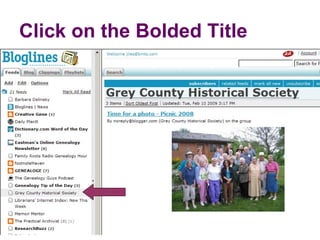 Subscribing to a Blog | PPT