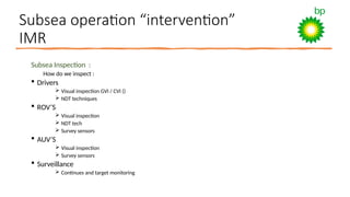 Subsea Operations and Technologies Overview | PPTX