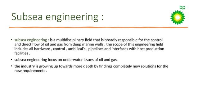 Subsea Operations and Technologies Overview2 | PPTX