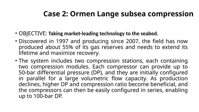 Subsea compression cases - Slideshare.pptx | Scuba Diving | Extreme Sports