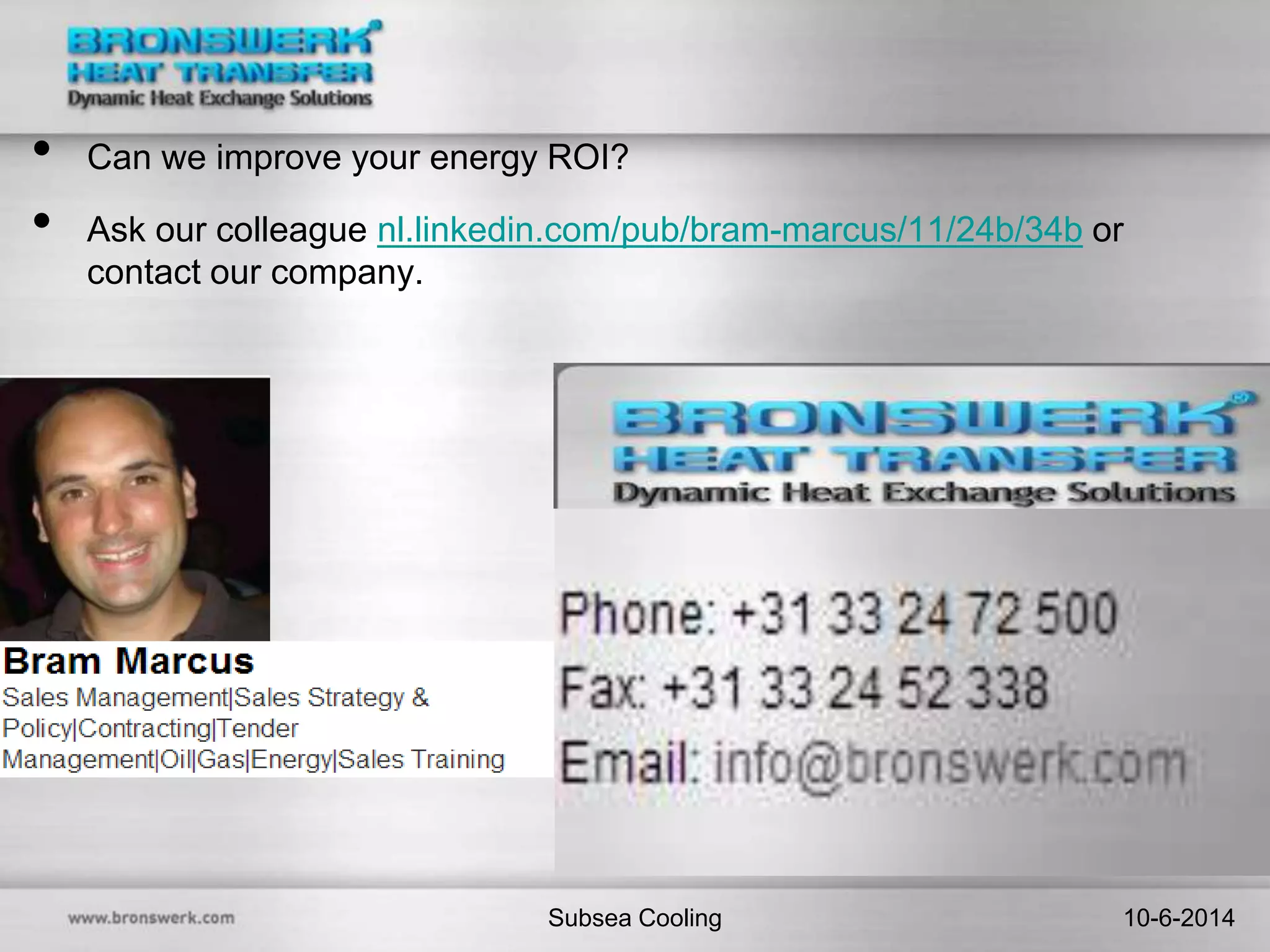Subsea cooling smart engineering on the move. | PDF