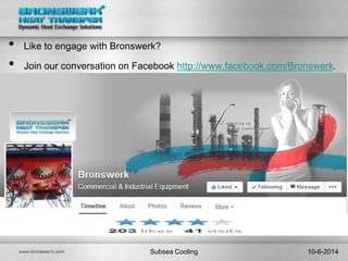 Subsea cooling smart engineering on the move. | PDF
