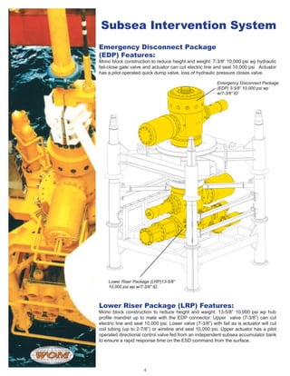 Subsea Intervention System (SIS) - Worldwide Oilfield Machine | PDF ...