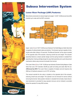 Subsea Intervention System (SIS) - Worldwide Oilfield Machine | PDF ...