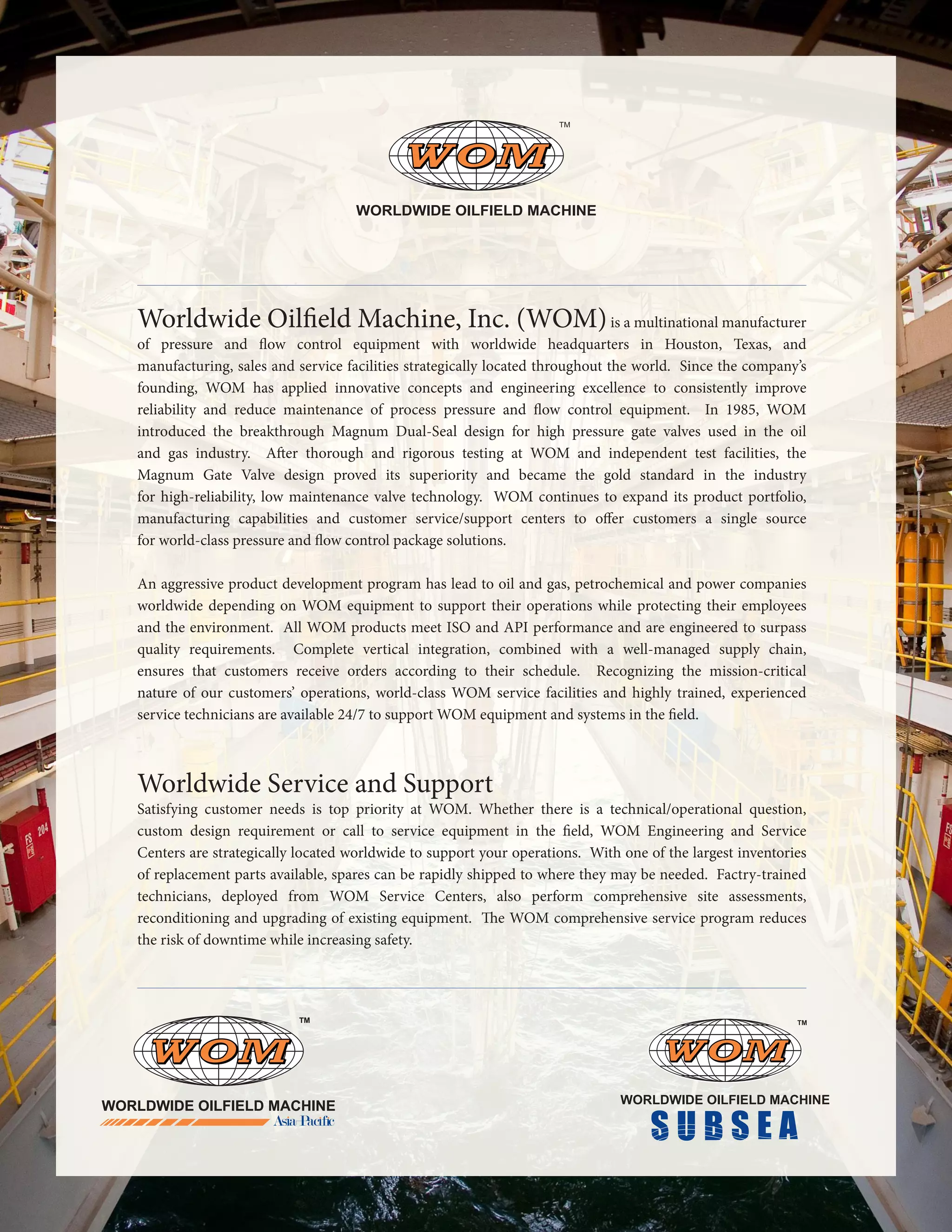 Subsea-Manifolds-and-Structures - Worldwide Oilfield Machine Inc. | PDF