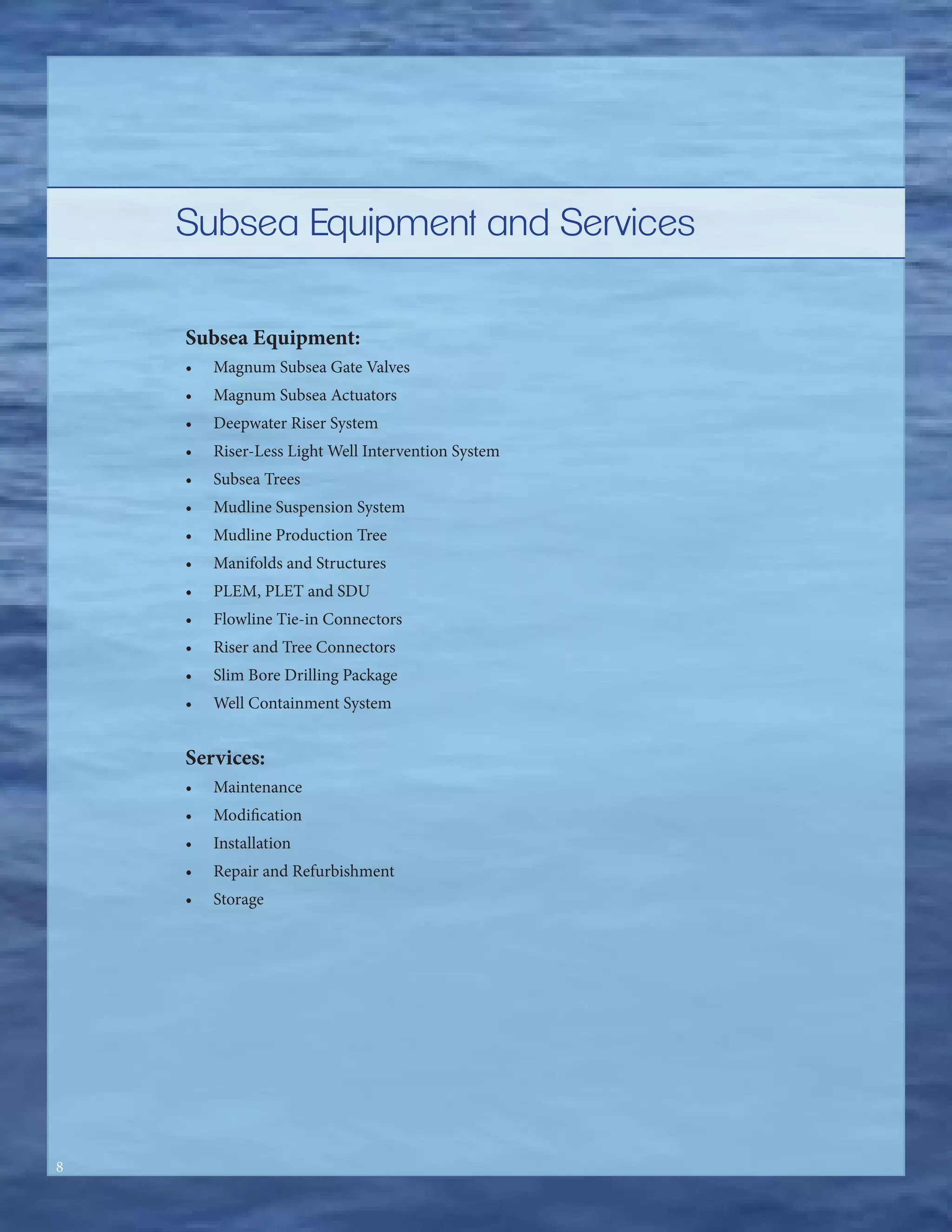 Subsea-Manifolds-and-Structures - Worldwide Oilfield Machine Inc. | PDF