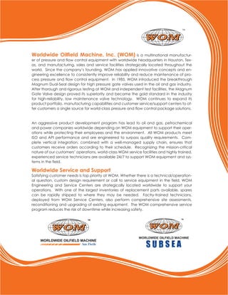 Subsea Manifolds, Subsea Manifold Manufacturers - WOM Group | PDF