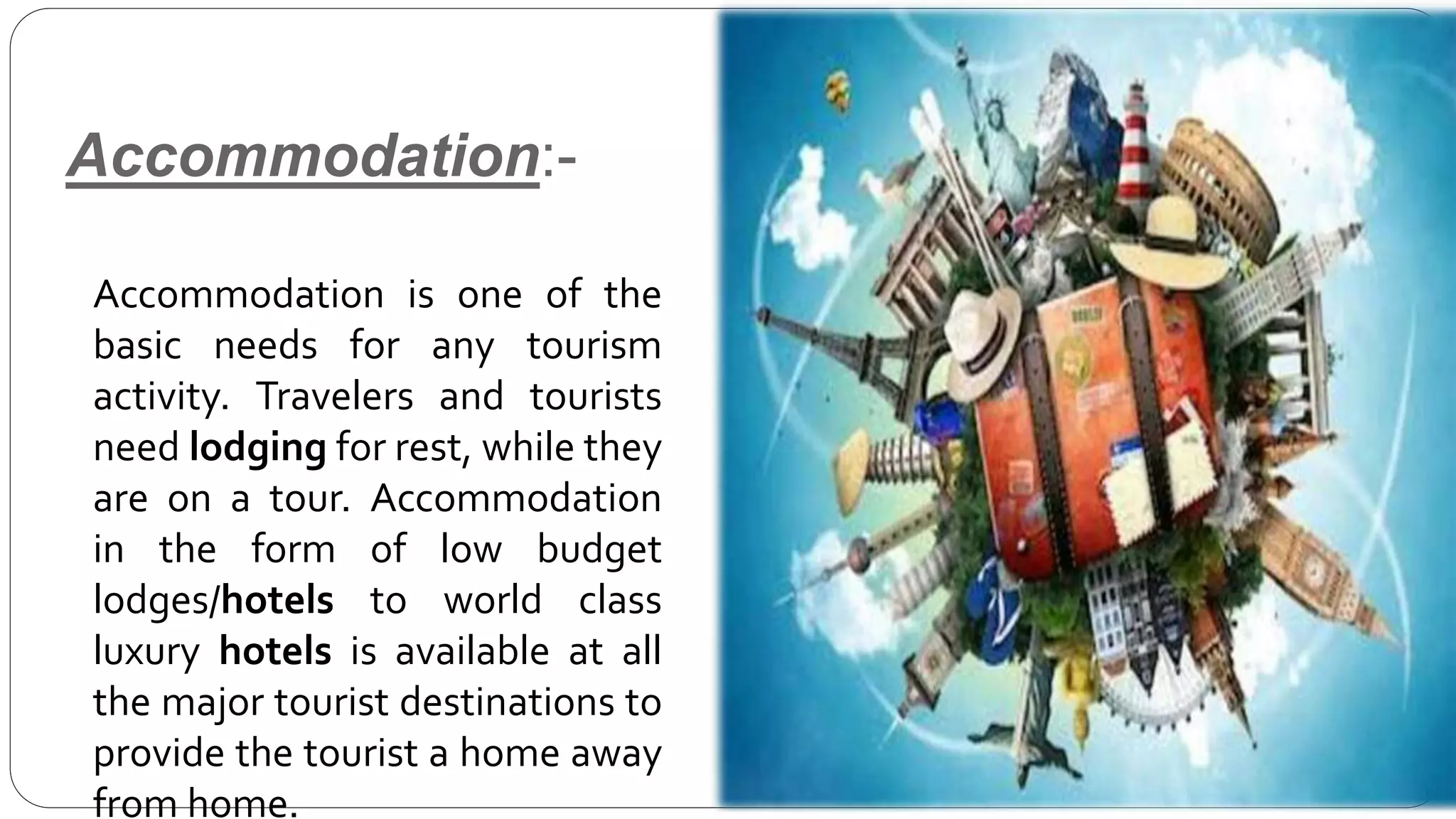 Subsection of tourism | PPTX