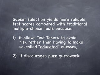 Subset Selection v5 | PDF