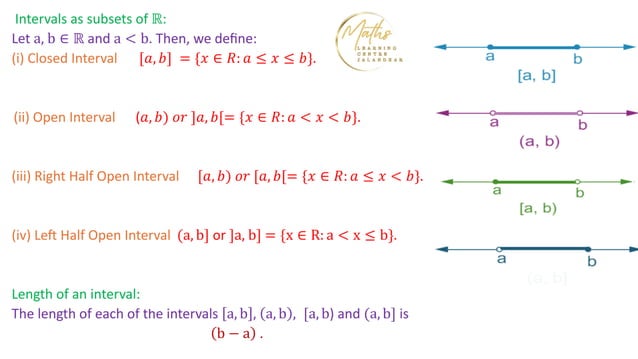 subsets of R as intervals (sets, relations and functions) | PPT