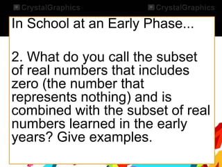 Subsets of real numbers | PPTX