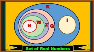 Subsets of real numbers | PPT