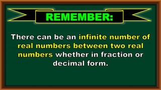 Subsets of real numbers | PPT