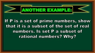 Subsets of real numbers | PPT