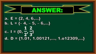 Subsets of real numbers | PPT